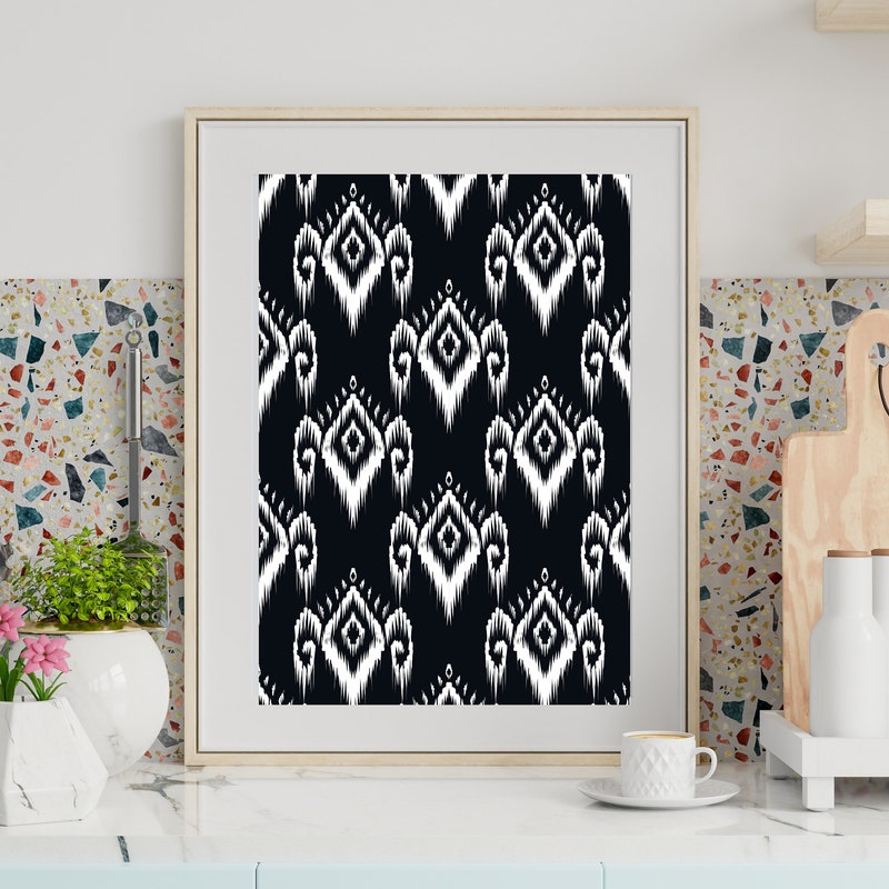 Ikat Wallpaper - Etsy
