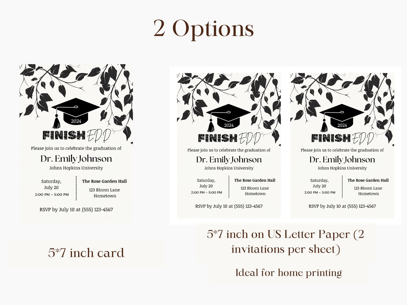 Ed.d Graduation Invitation , Doctorate Graduation Invitation, Graduate ...