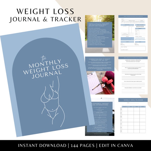 Weight Loss Journal - Etsy