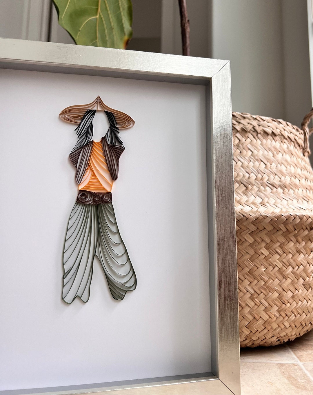 Warrior Princess Paper Quilling Art Framed Wall Art - Etsy