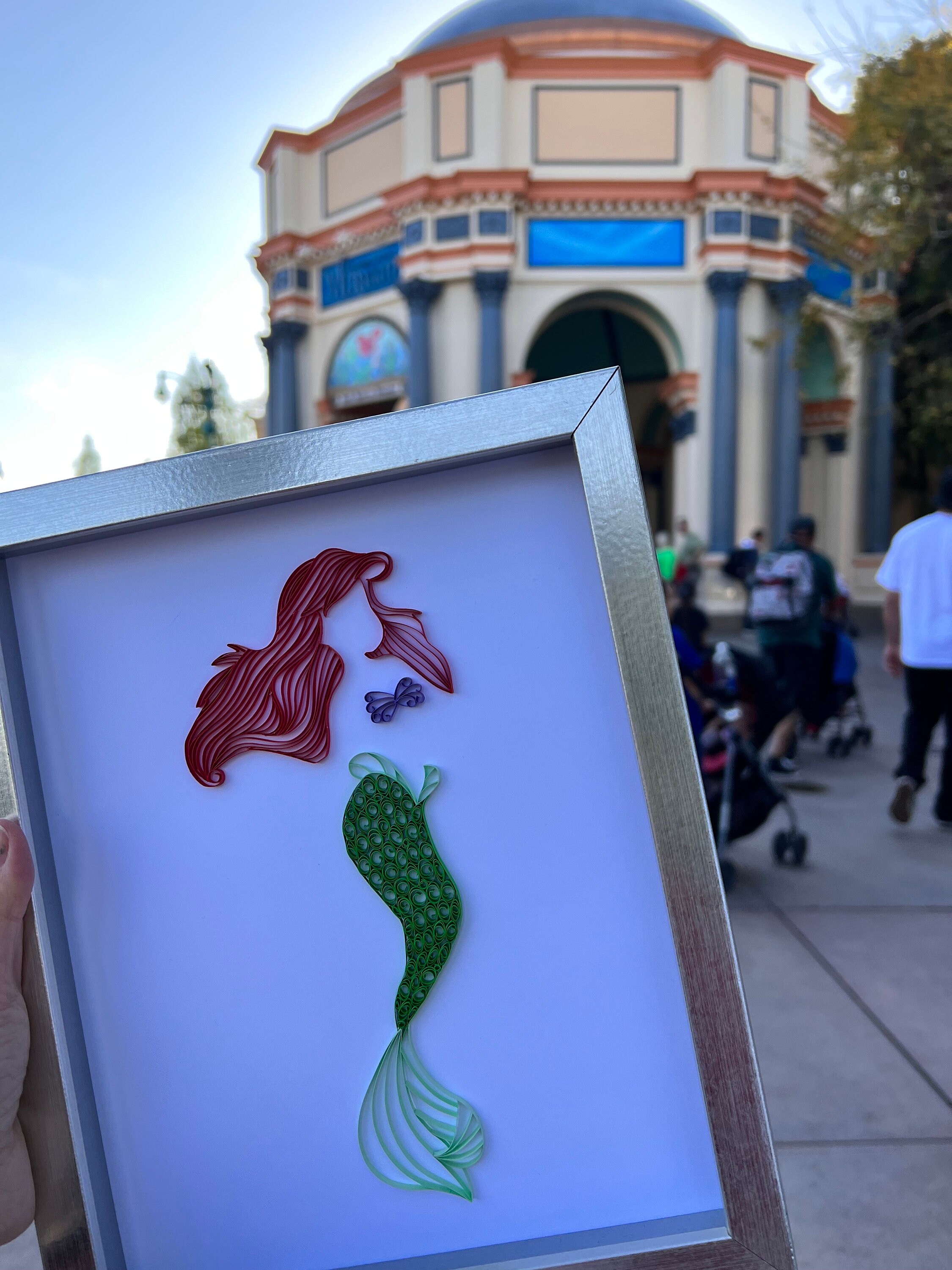 Animated Mermaid Princess Paper Quilling Art Framed Art - Etsy