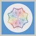 Cross Stitch Pattern Mandala Cobweb Ornament Rainbow Gossamer Snowflake ...