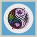 Cross Stitch Pattern Mandala Thistle Yin Yang Flowers Ornament Rainbow ...