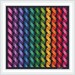 Cross Stitch Pattern Panel Serpentine Rainbow Monochrome Ornament ...