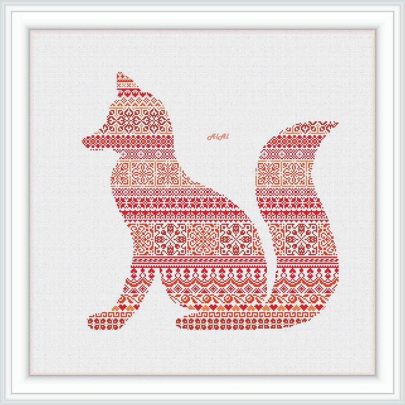 Geometric Fox - Etsy