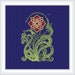 Cross Stitch Pattern Rose Flower Celtic Knot Ornament Ethnic Viking ...