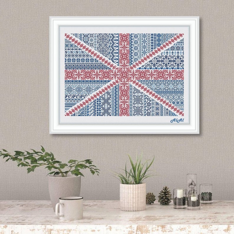 Cross Stitch Pattern National Flag England: Geography, Country ...
