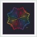 Cross Stitch Pattern Mandala Cobweb Ornament Rainbow Gossamer Snowflake ...