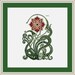 Cross Stitch Pattern Rose Flower Celtic Knot Ornament Ethnic Viking ...