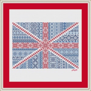 Cross Stitch Pattern National Flag England: Geography, Country ...