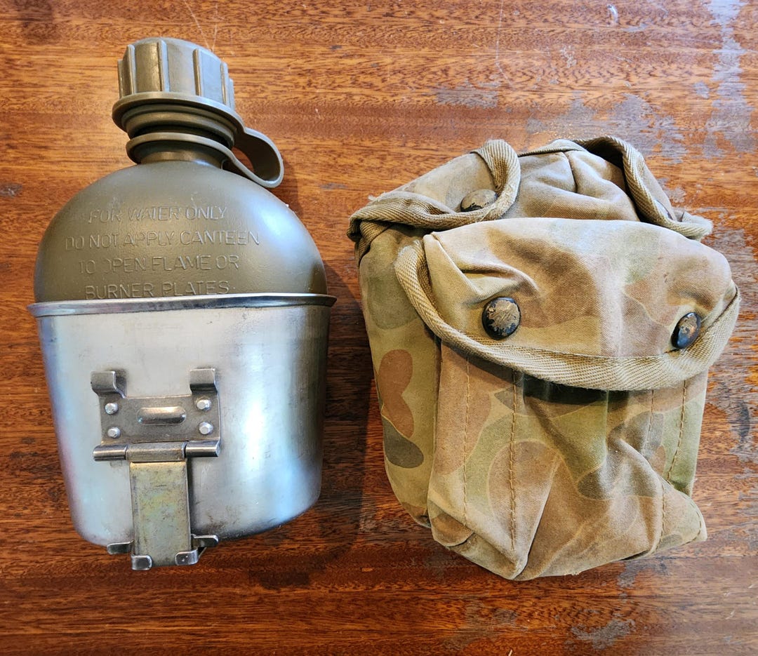 Australian Army Dpcu Auscam Canteen Drink Bottle Dixie Kidney Cup ...