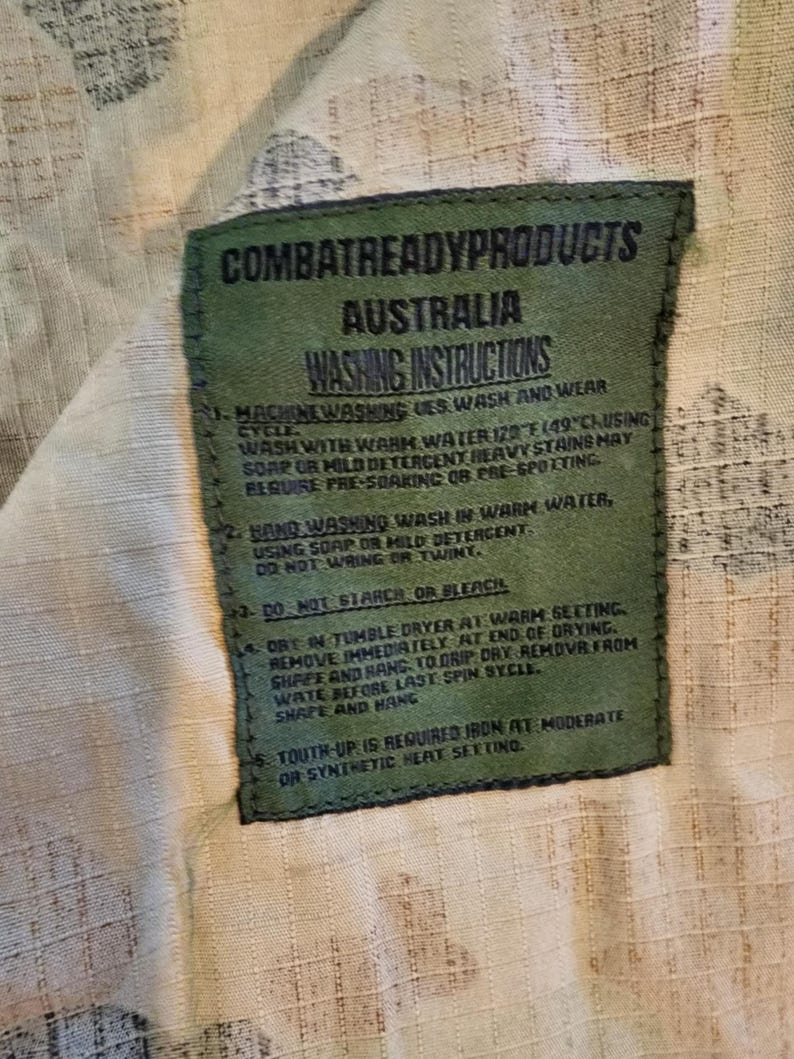 Large Repo Australian Army Dpcu Auscam Camouflage Combat Shirt Trousers ...