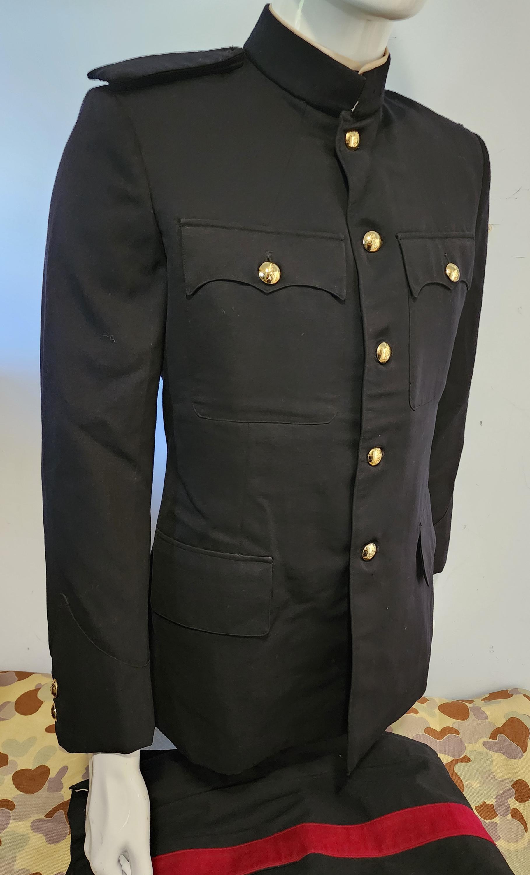 1960s Australian Peaked Cap Hat Army Military Dress Mess Uniform Tunic ...