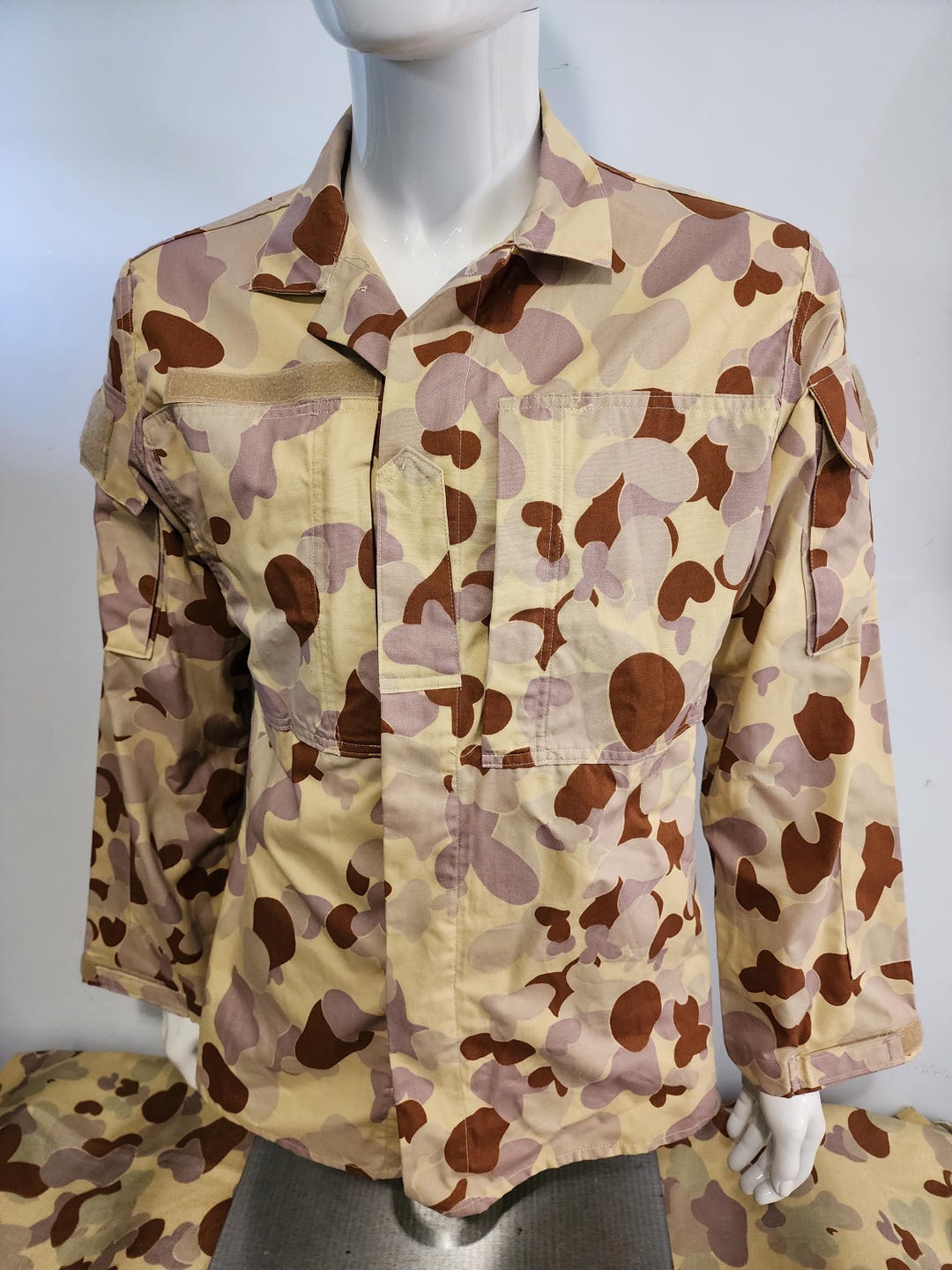 New Medium Australian Army DPDU Desert Auscam Camouflage Combat Shirt ...