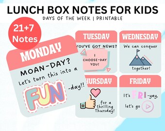 Printable Lunch Box Notes for Kids Printable Lunchbox Notes for Kids ...