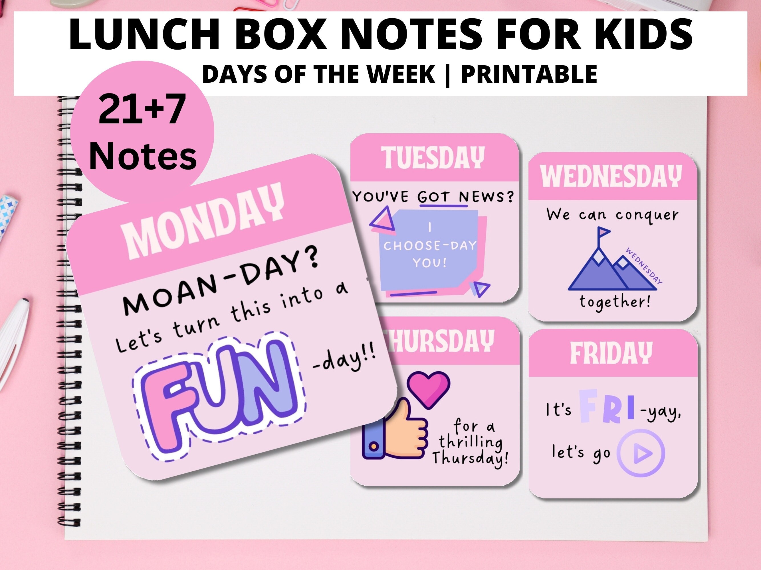 Printable Lunch Box Notes for Kids Printable Lunchbox Notes for Kids ...