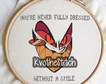 Alastor Cross Stitch Pattern Hazbin Hotel - Etsy