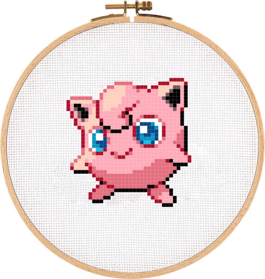 Jigglypuff Cross Stitch Digital Pattern - Etsy