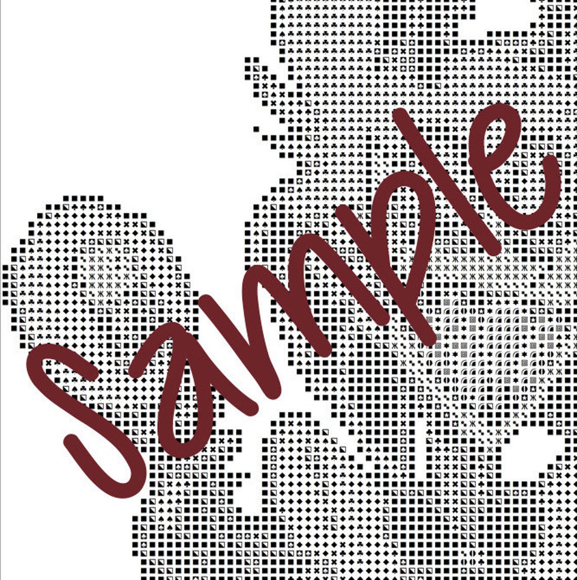 Alastor Cross Stitch Hazbin Hotel Fighting Game Style - Etsy