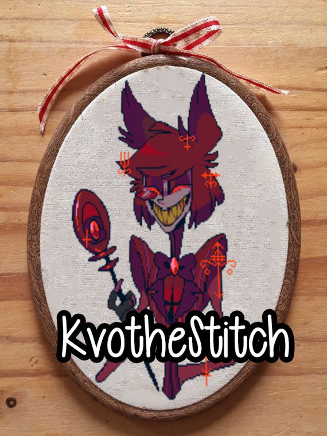 Alastor Cross Stitch Pattern Hazbin Hotel - Etsy