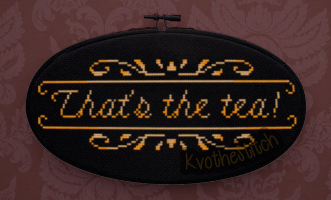 That's the Tea! Alastor Digital Cross Stitch Pattern - Etsy