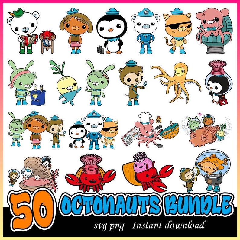 Octonauts Svg for Cricut, Octonauts Png, Octonauts Clipart, Birthday ...
