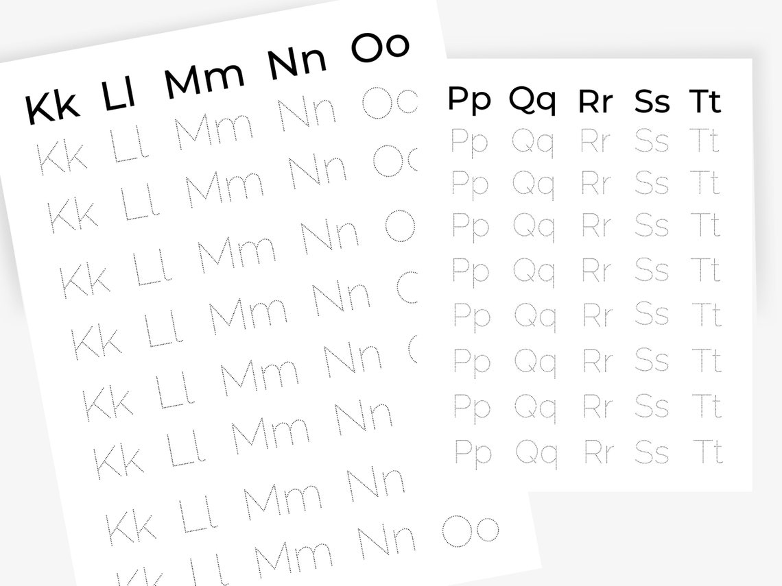 A-Z Alphabet Tracing Worksheet, Handwriting Practice Sheet, Printable ...