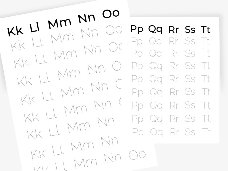 A-Z Alphabet Tracing Worksheet, Handwriting Practice Sheet, Printable ...