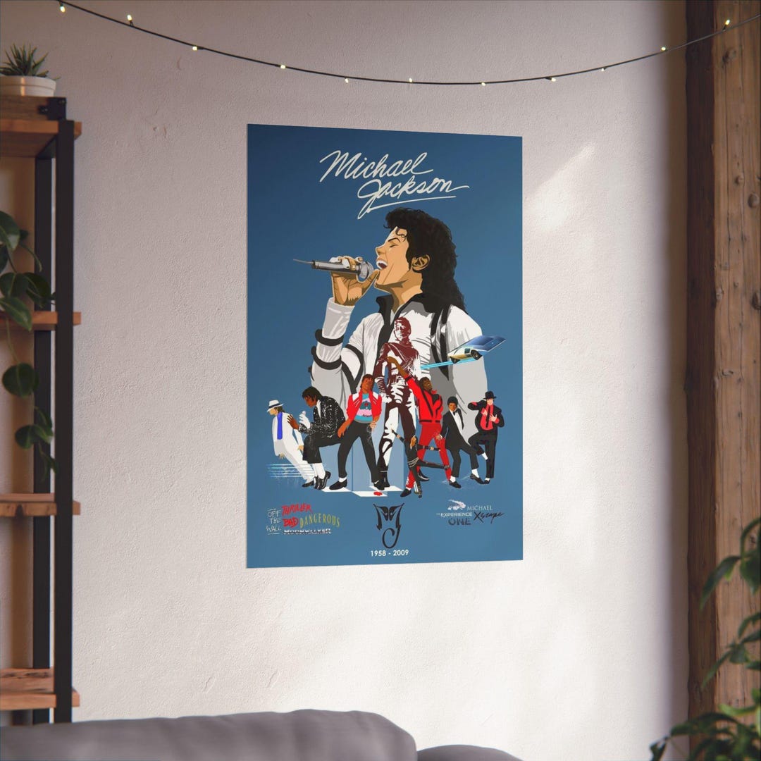 Michael Jackson Matte Posters, Vertical Wall Art, Music Fan Home Decor ...