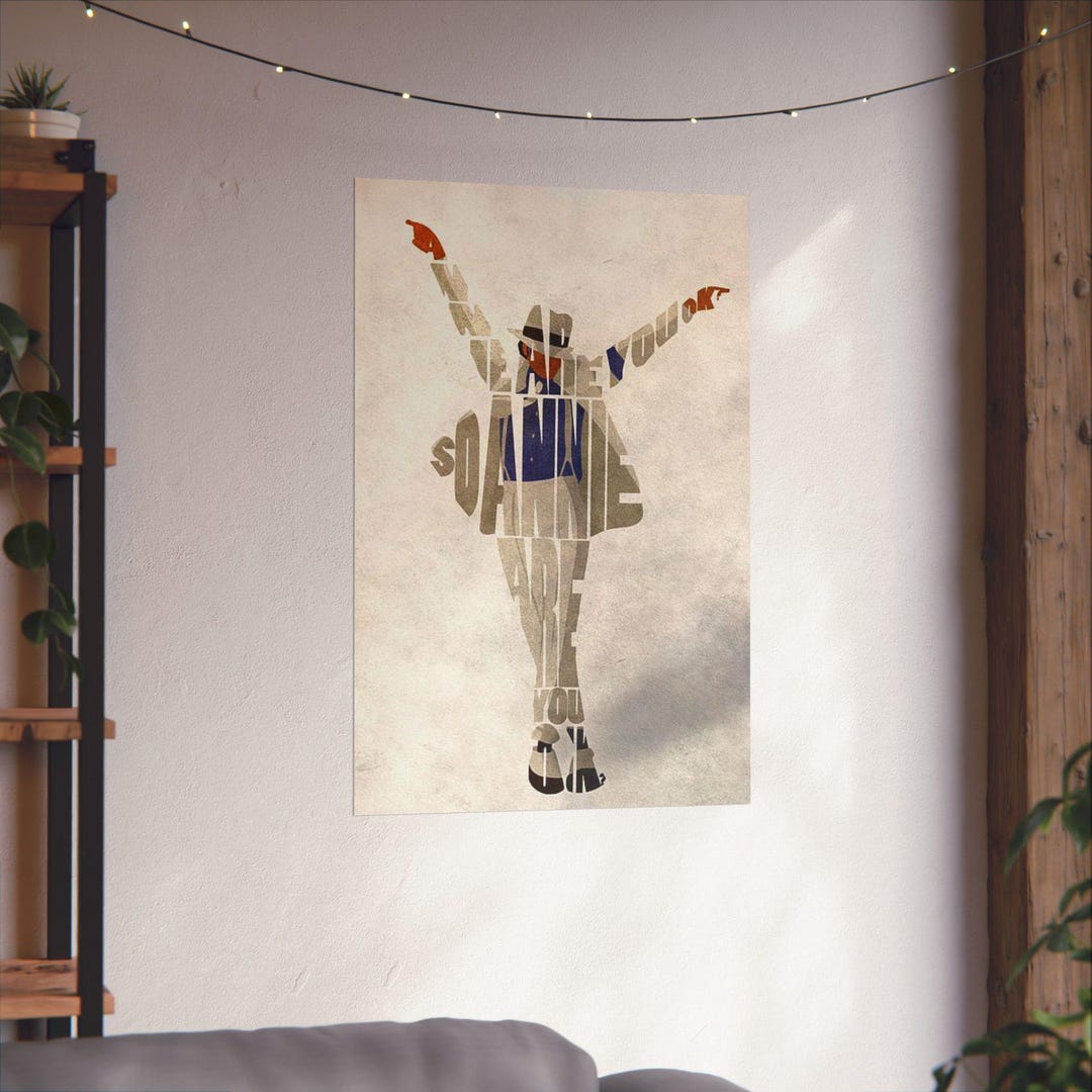 Michael Jackson Dance Move Poster, Matte Vertical Poster, Wall Art ...