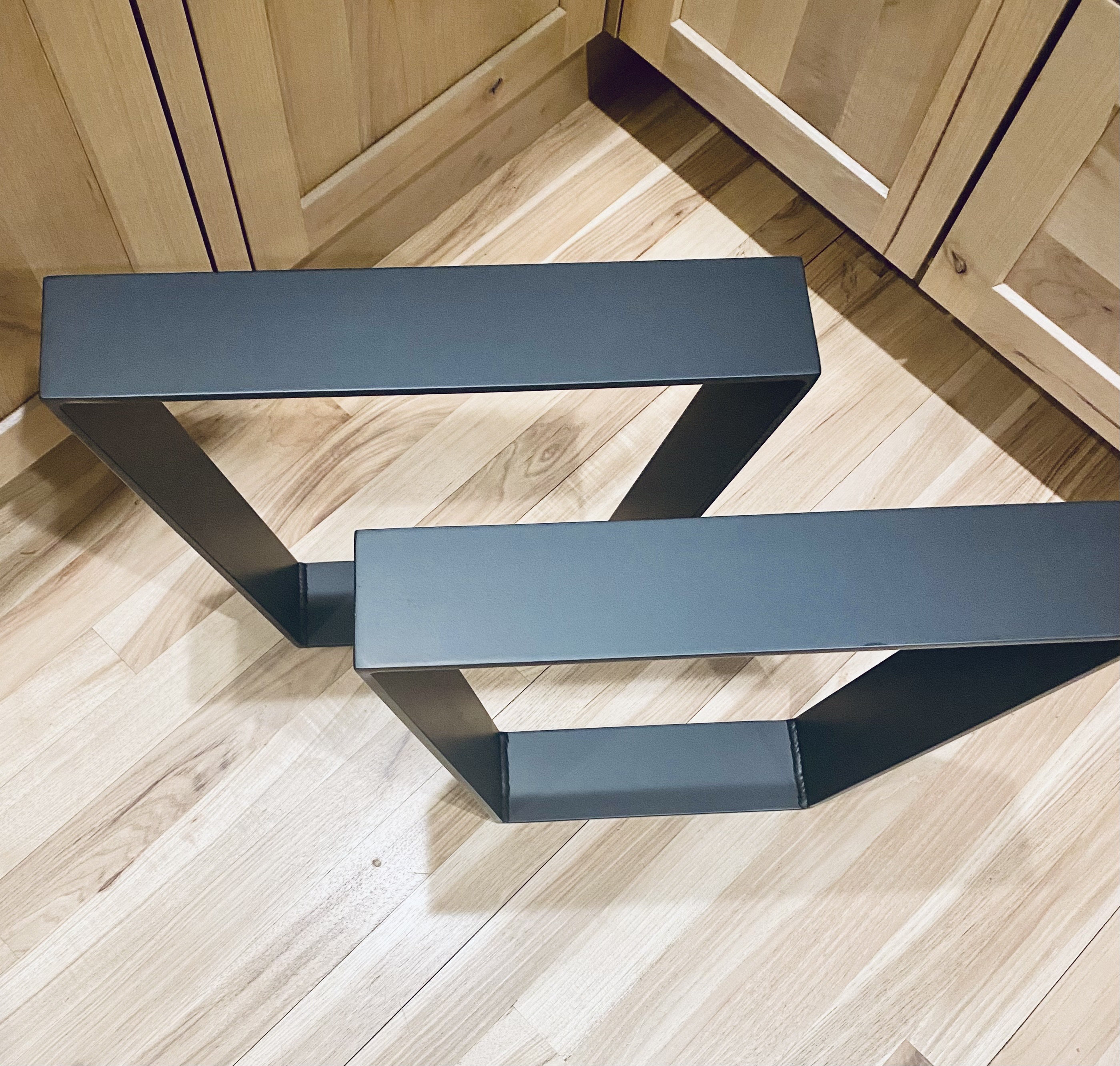 Metal Trapezoid Table Legs - Etsy