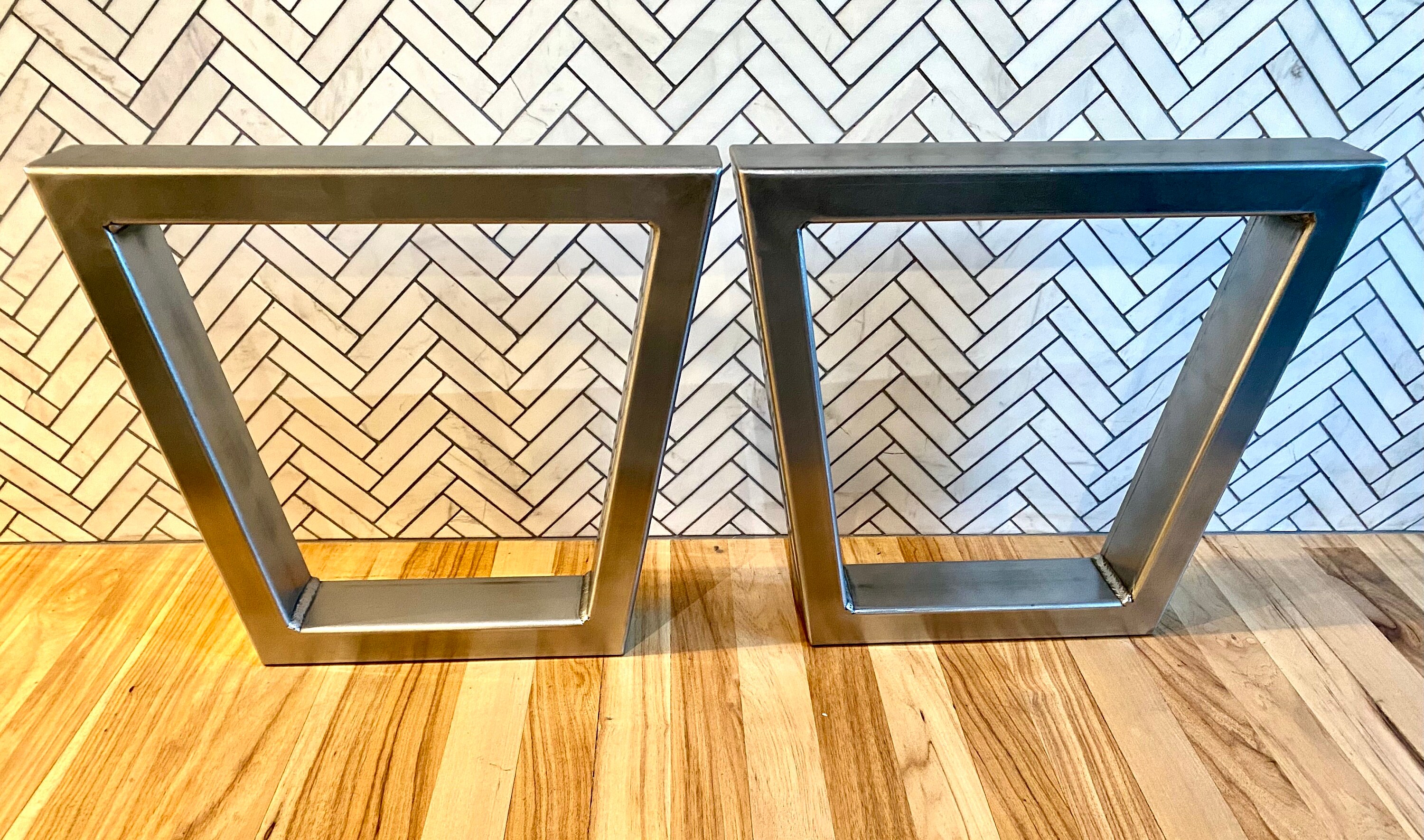 Metal Trapezoid Coffee Table Legs - Etsy