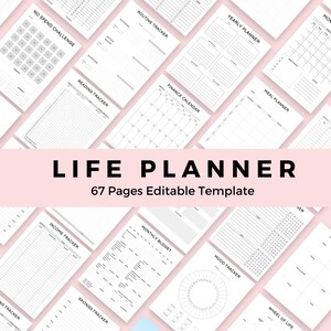 Life Planner Printable | Editable Life Planner Book Pdf | Canva Life ...