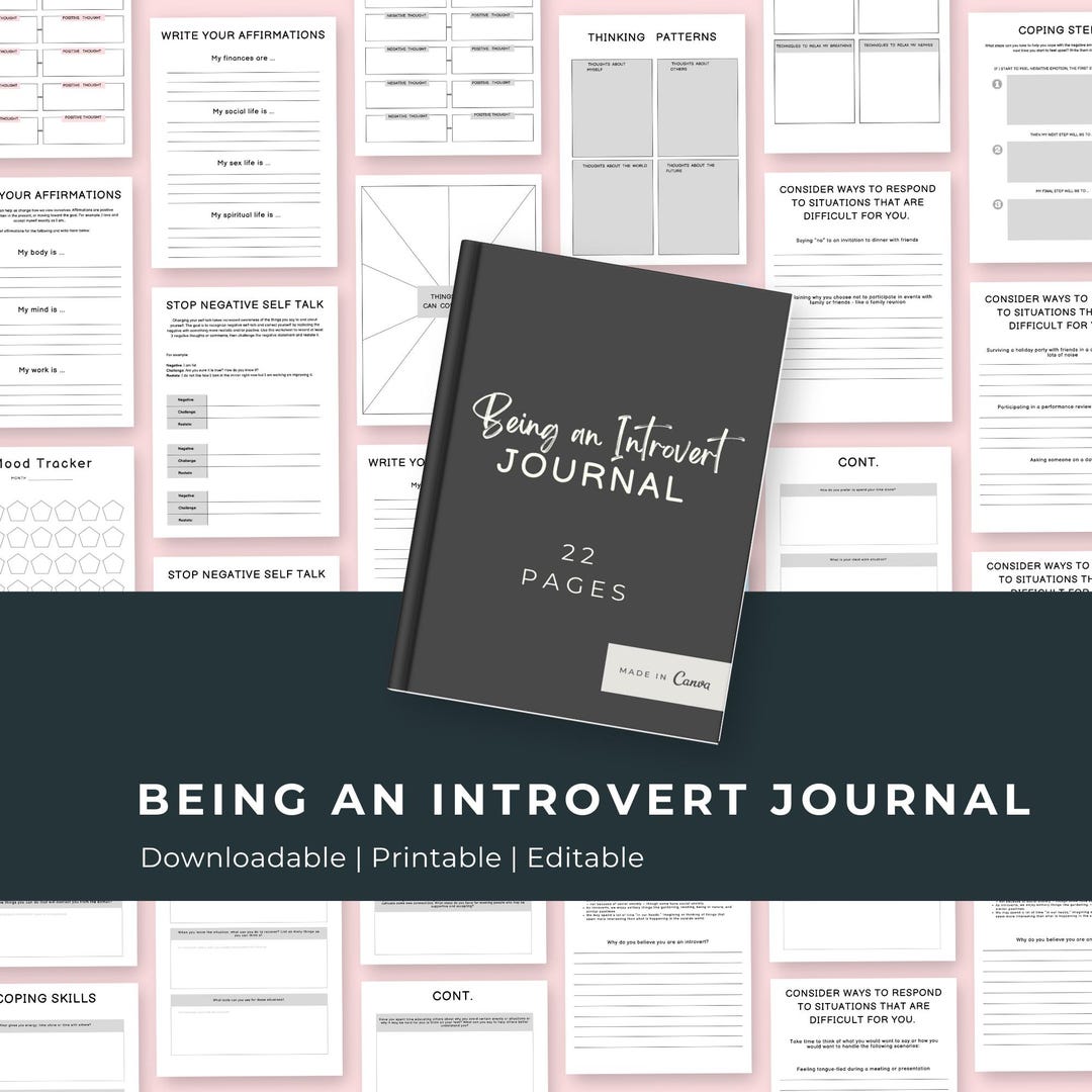 Introvert Journal Printable | Being an Introvert Journal | Introvert ...