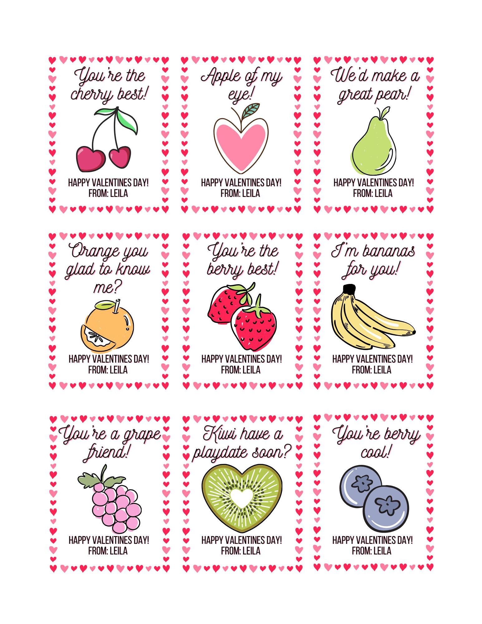 Valentines Day Cards for Class, Valentines Day Cards Printable and ...