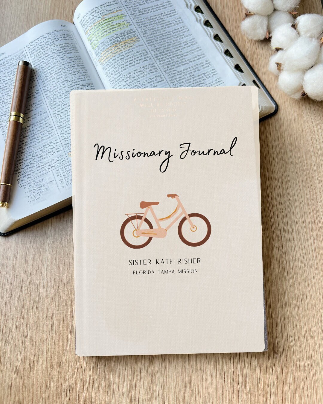 Personalized Missionary Journal, Bible Study, LDS Mission, Gift for ...