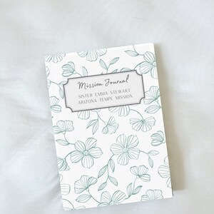 Personalized Floral Missionary Journal, LDS Mission, Bible Study ...