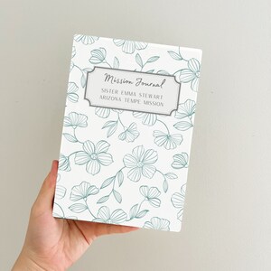 Personalized Floral Missionary Journal, LDS Mission, Bible Study ...
