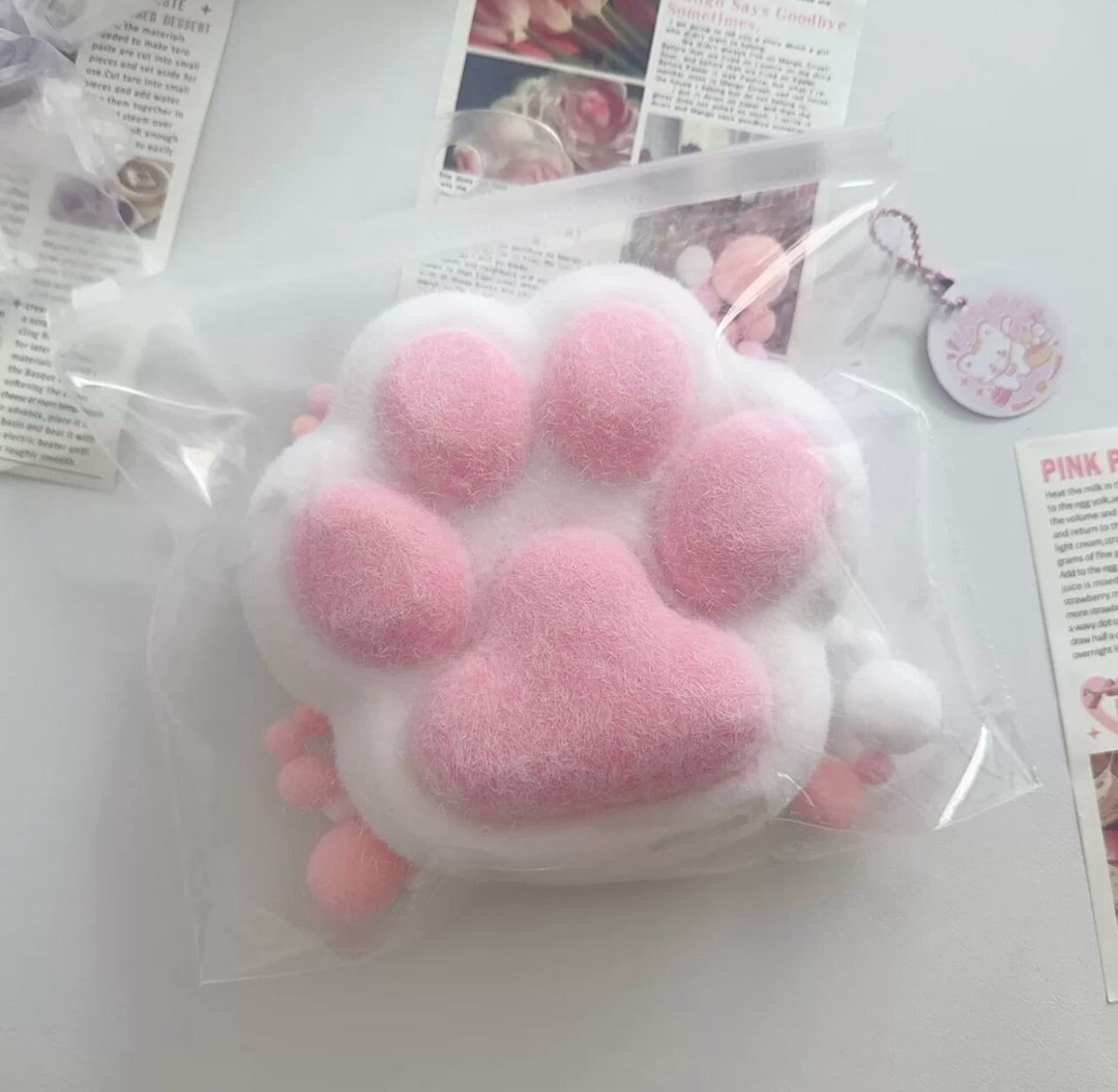 Huge Cat Paw Taba Squishy Toy, Pillow Size Stress Reliever, Paw Color ...