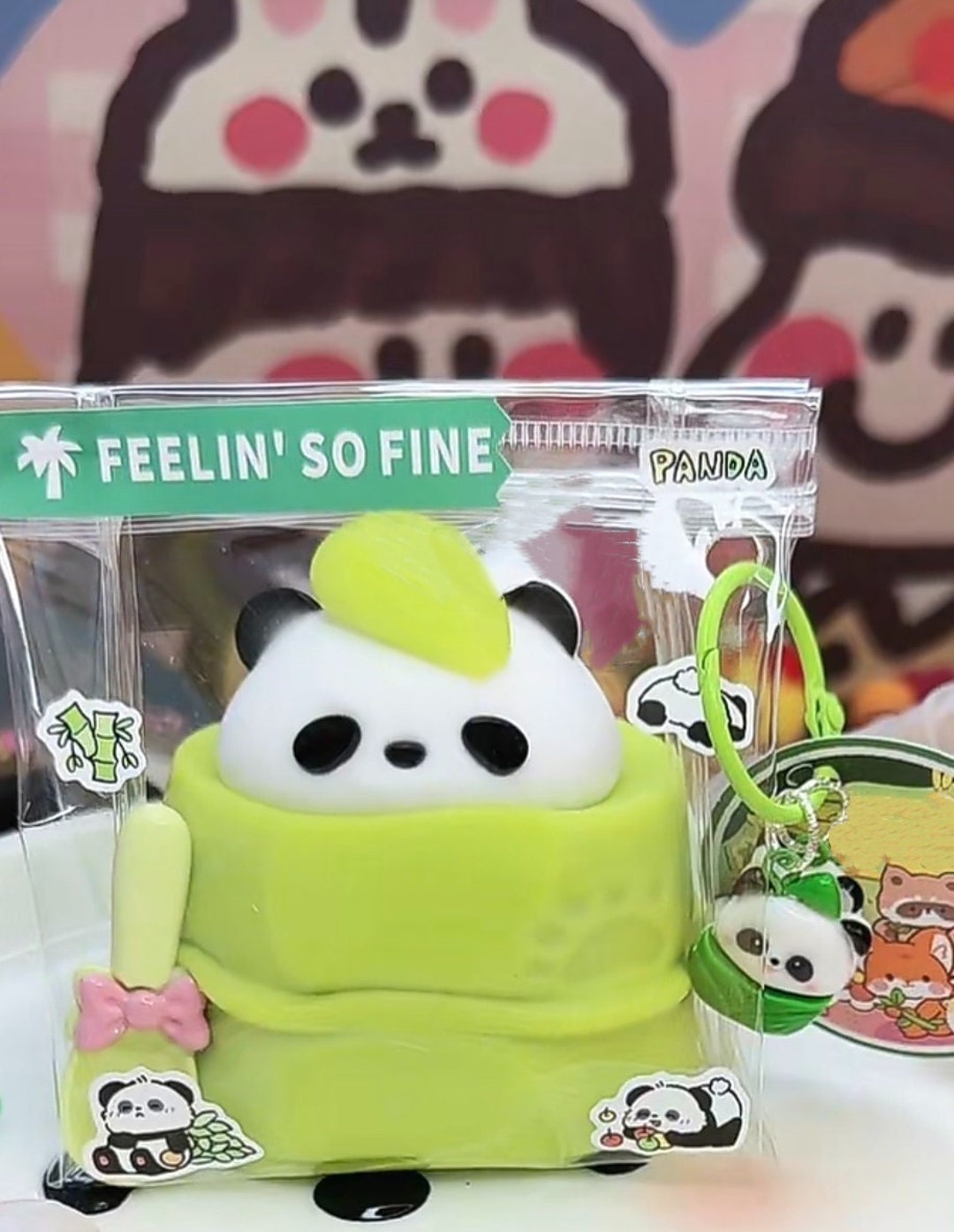 Panda Hidden in Bamboo Cute Taba Squishy Toy, Panda Lover Gift, Soft ...