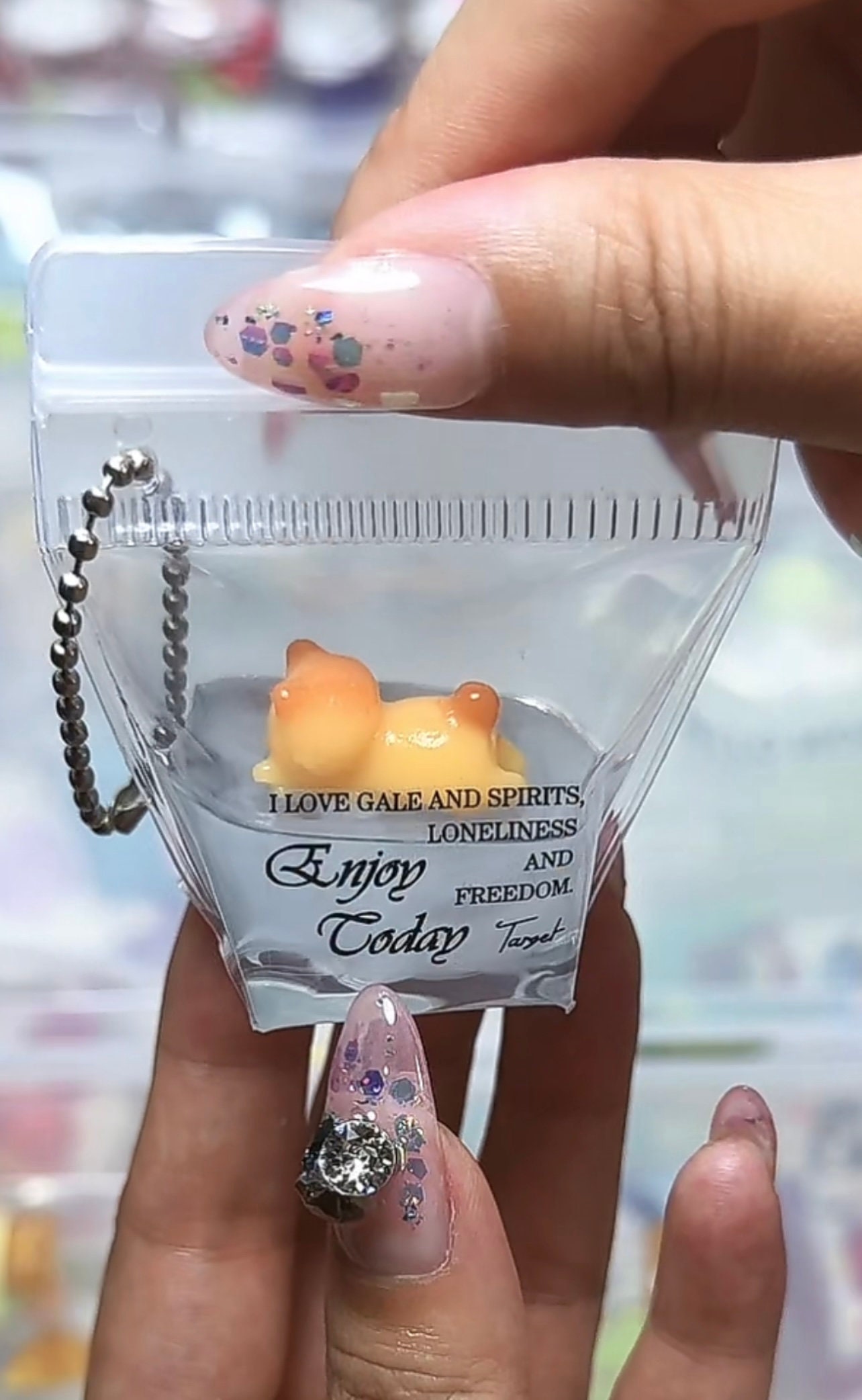 Swimming Duck Water Bag Taba Squishy Toy, Keychain Style, Fun Gift ...