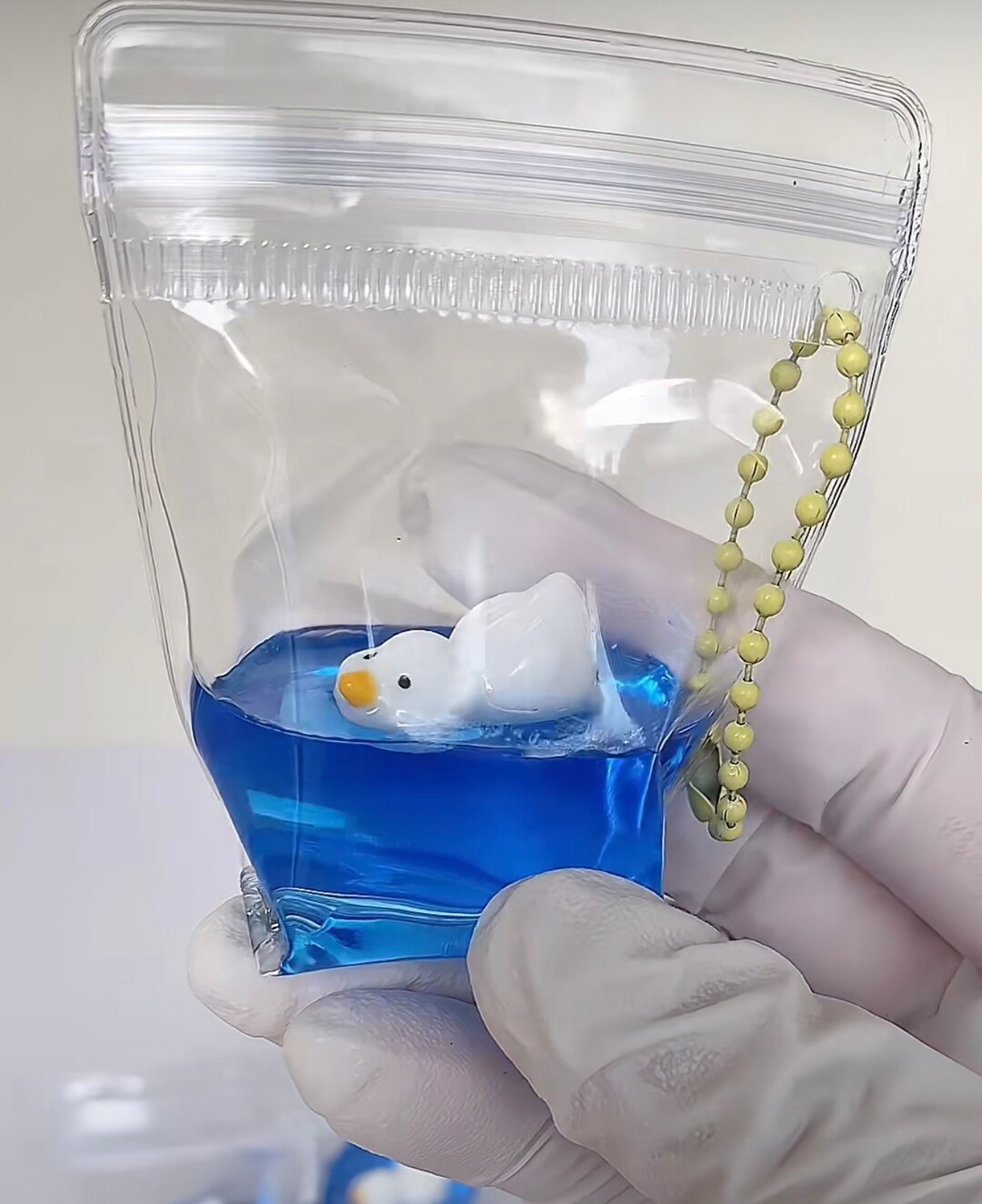 Swimming Duck Water Bag Taba Squishy Toy, Keychain Style, Fun Gift ...