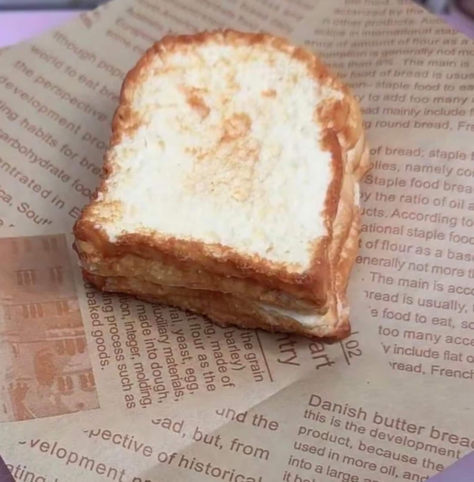 Soft Toast Taba Squishy Toy, Multi-thin Layers Collection, Soft Toast ...