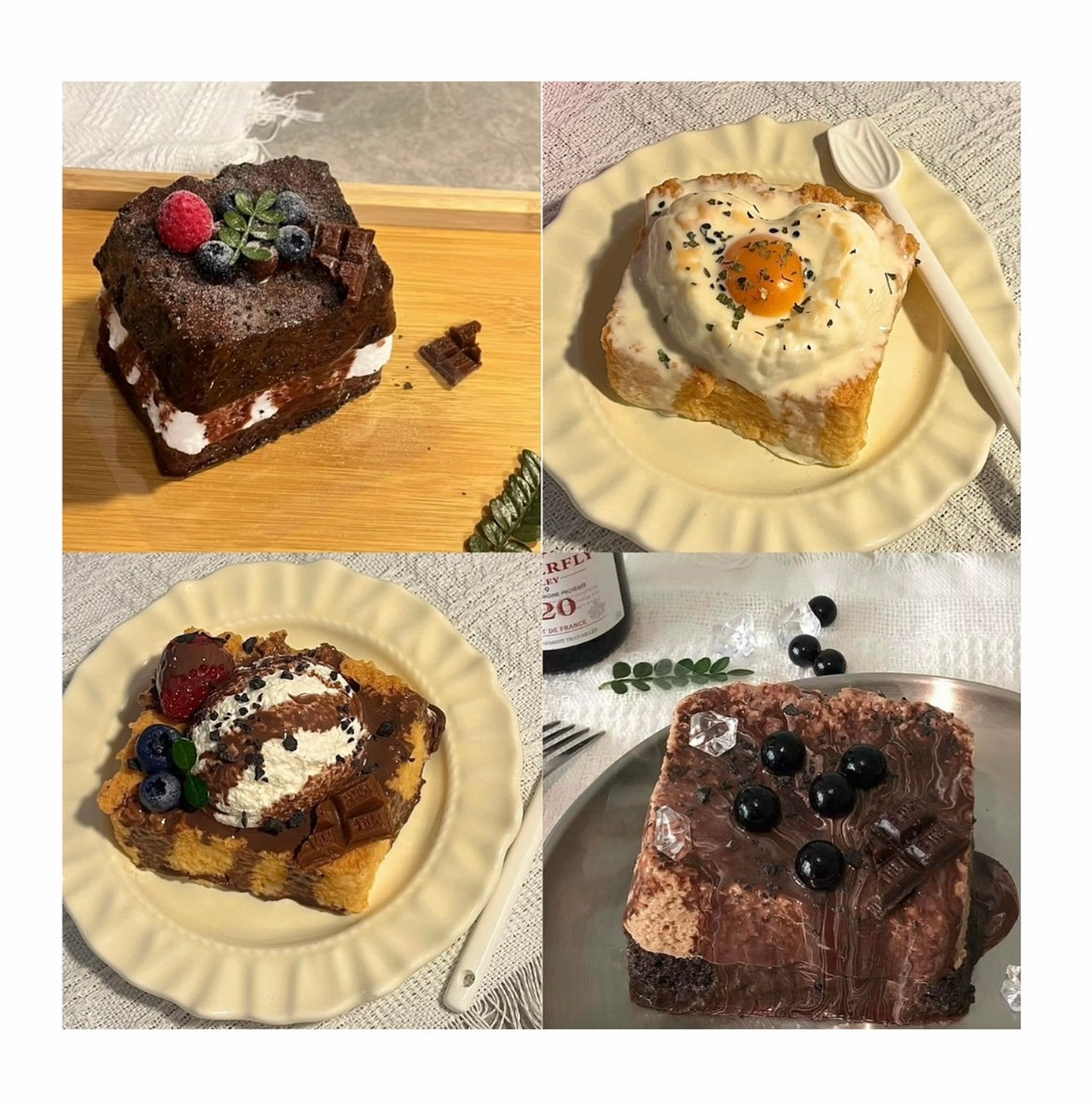 Soft Toast Taba Squishy Toy, Thick Layers Collection, Soft Toast Stress ...