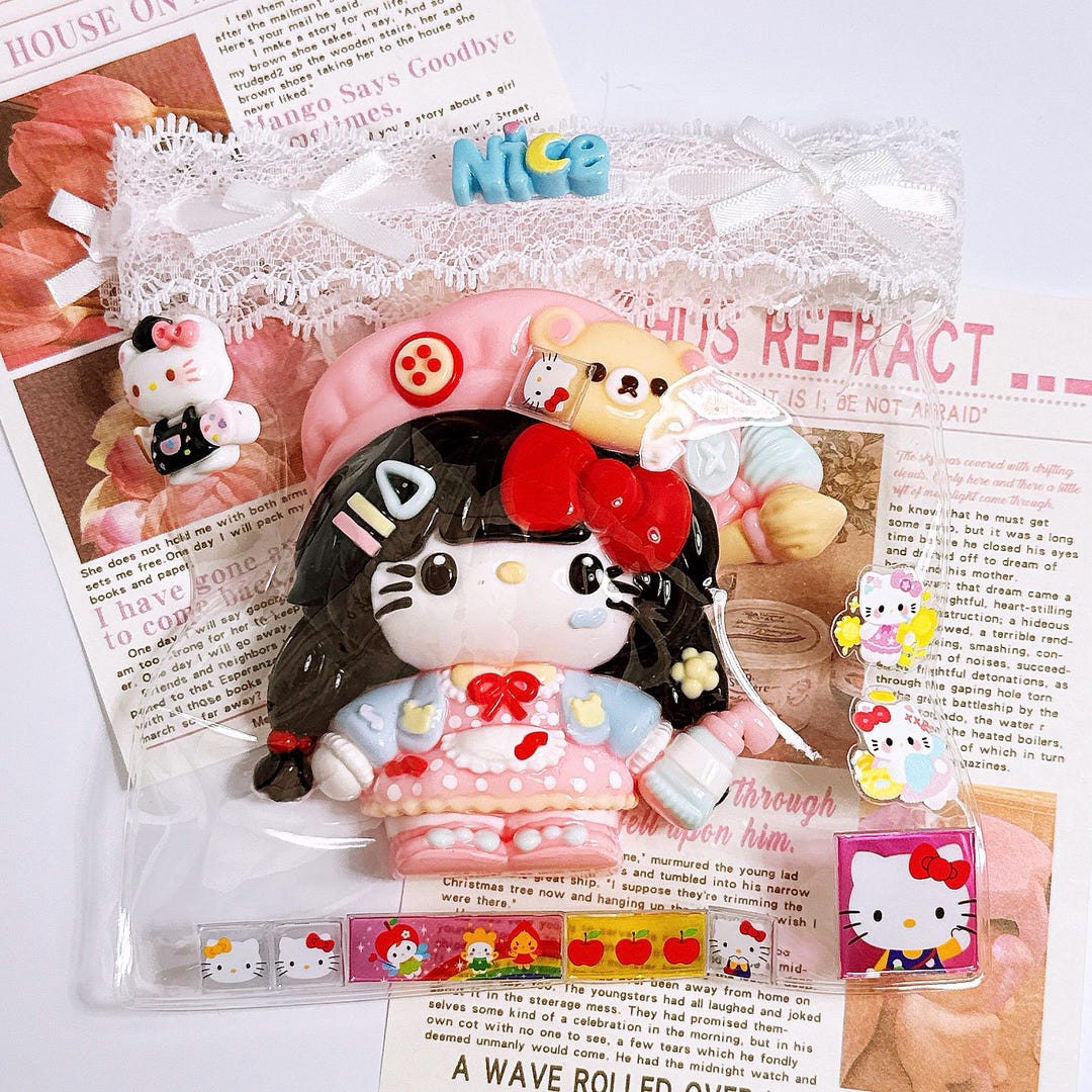 Hello Kitty Taba Squishy Toy, Kitty With Her Friends Collection Series ...