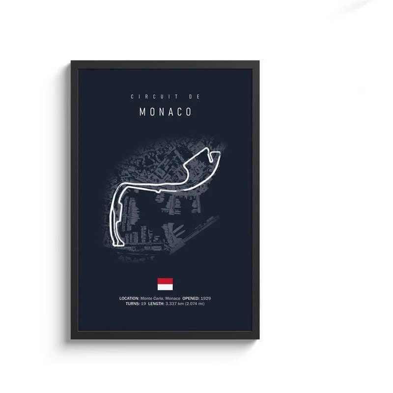 F1 Track Poster F1 2024 Calendar Track Posters Wall Art Decor Formula 1 ...