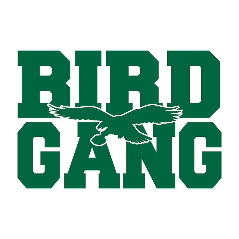 Bird Gang Eagle SVG Png Bird Gang Png Football Eagles Philly Retro ...