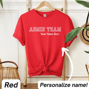 Admin Team Shirt Gift for Office Admin Employee Tshirt Bulk Corporate ...
