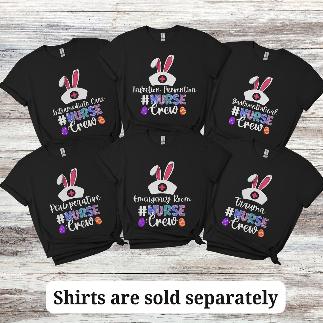 Infection Prevention Crew Shirt Customizable Group Easter Themed T ...