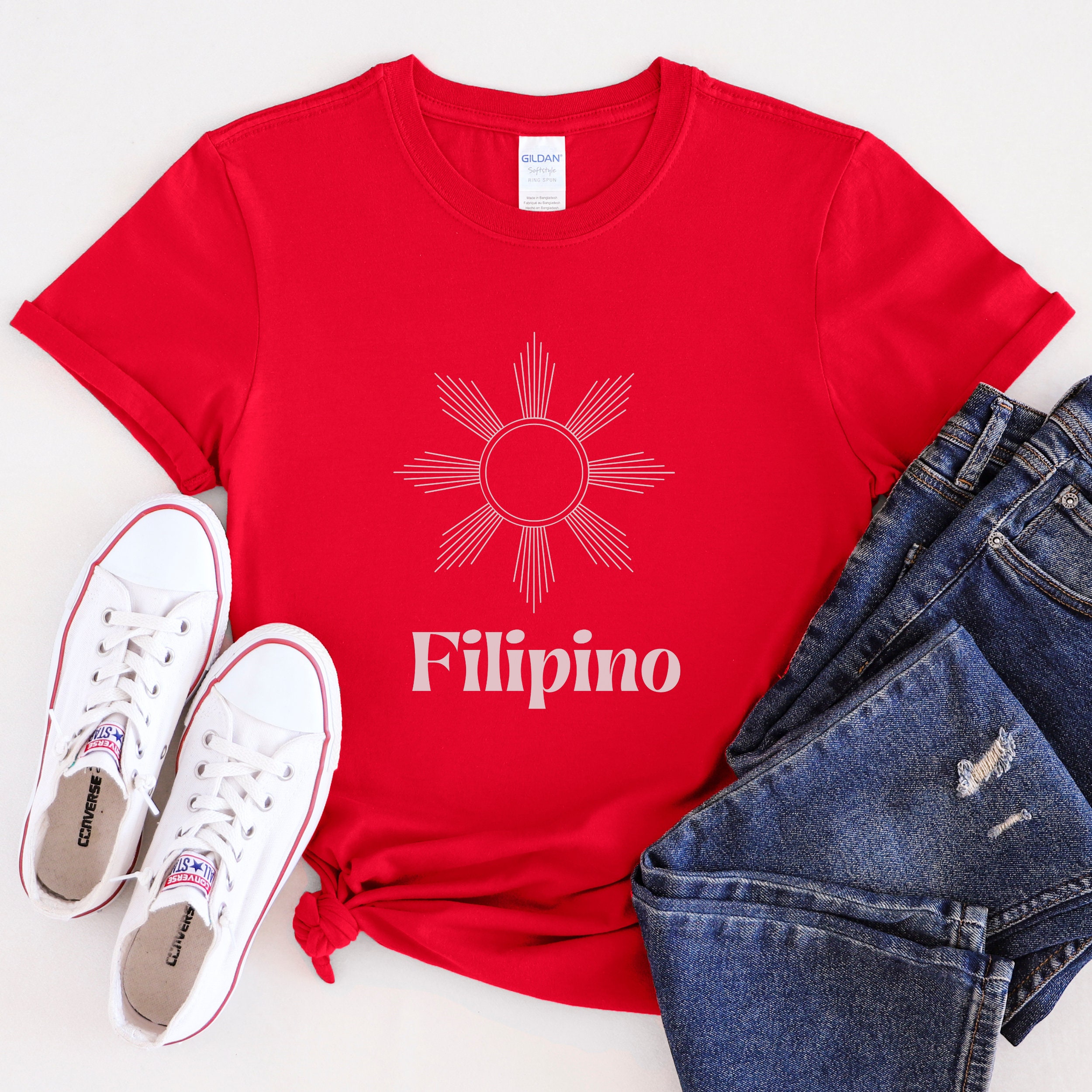 Trendy Filipino Shirt Philippine Art Sun T-shirt Simple Filipino Art T ...